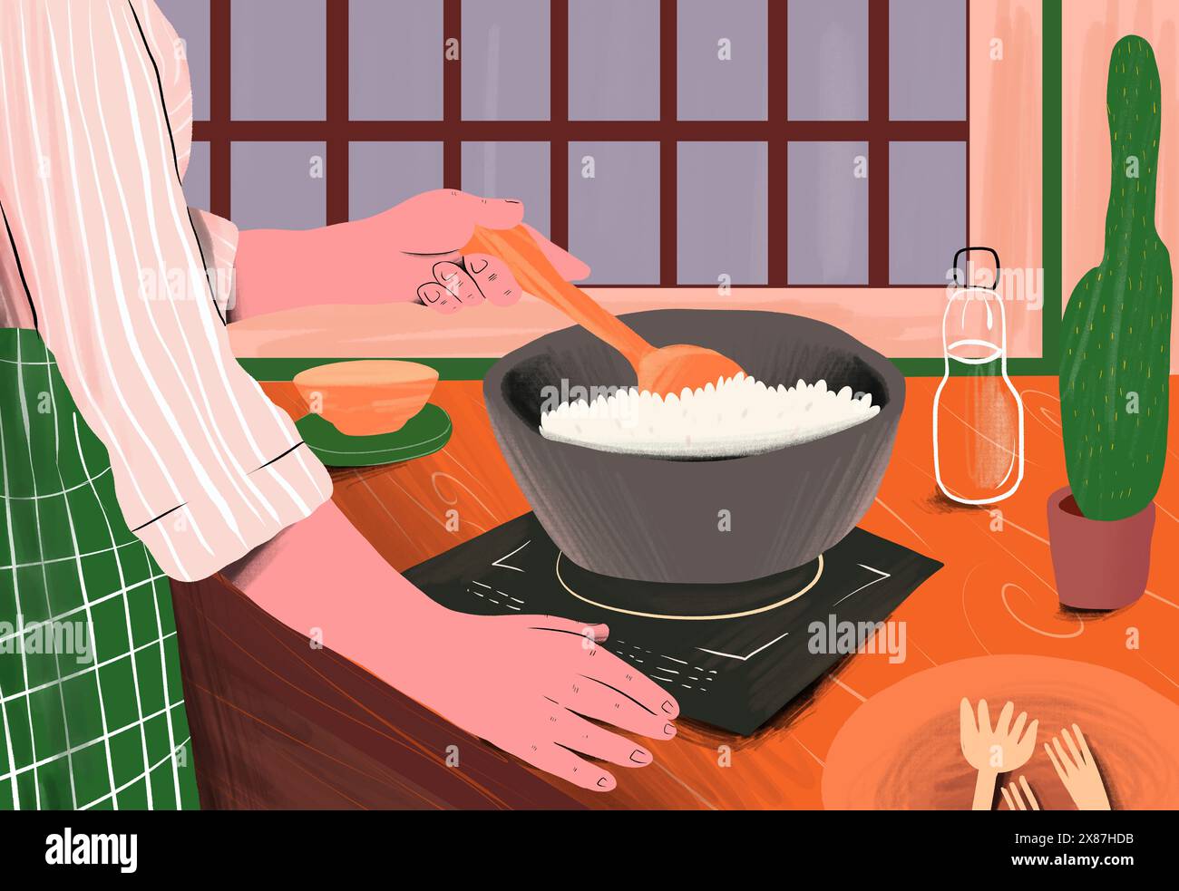 Woman cooking pot in hi-res stock photography and images - Alamy