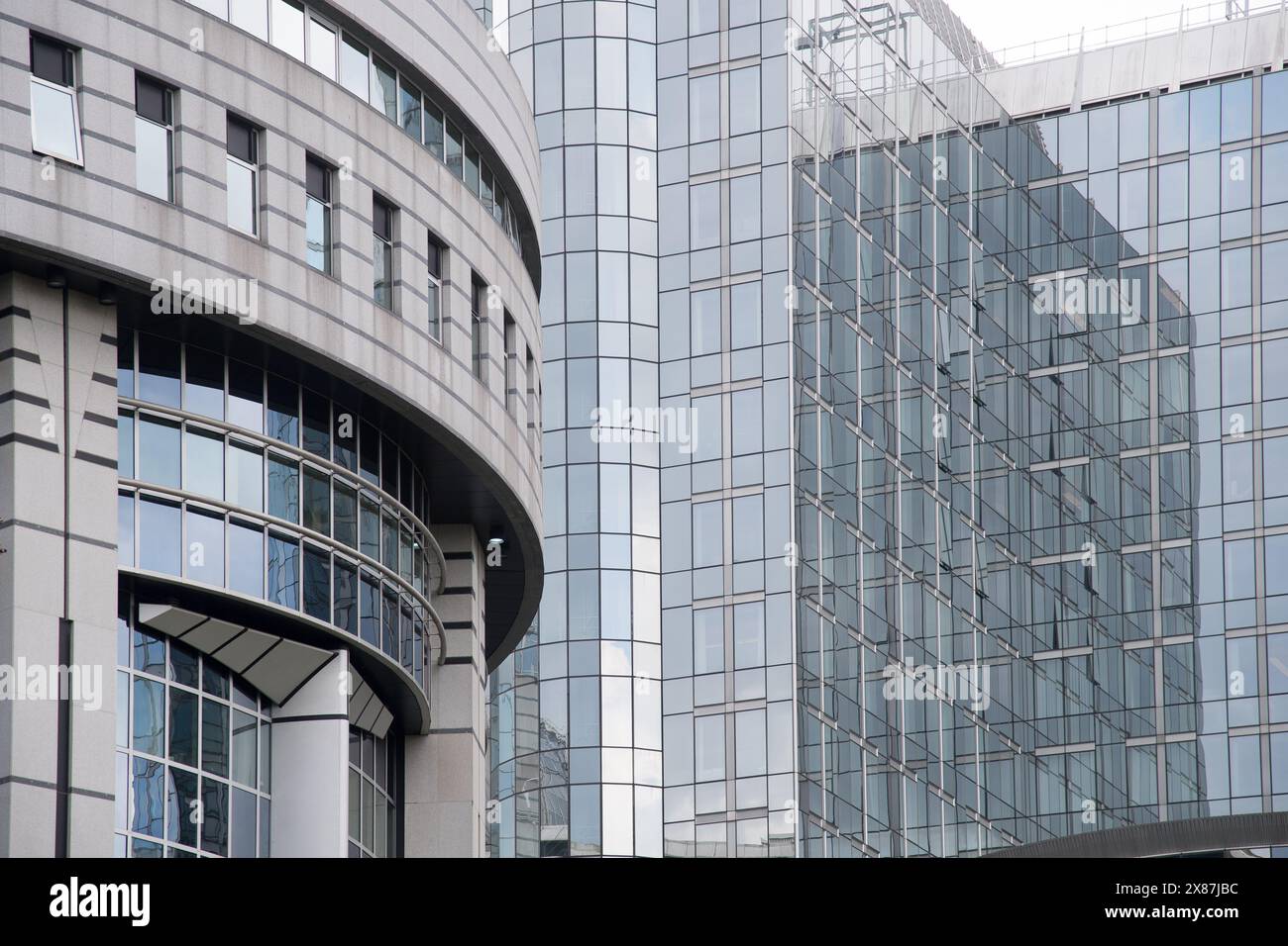 Paul-Henri Spaak building and Altiero Spinelli building of the European ...