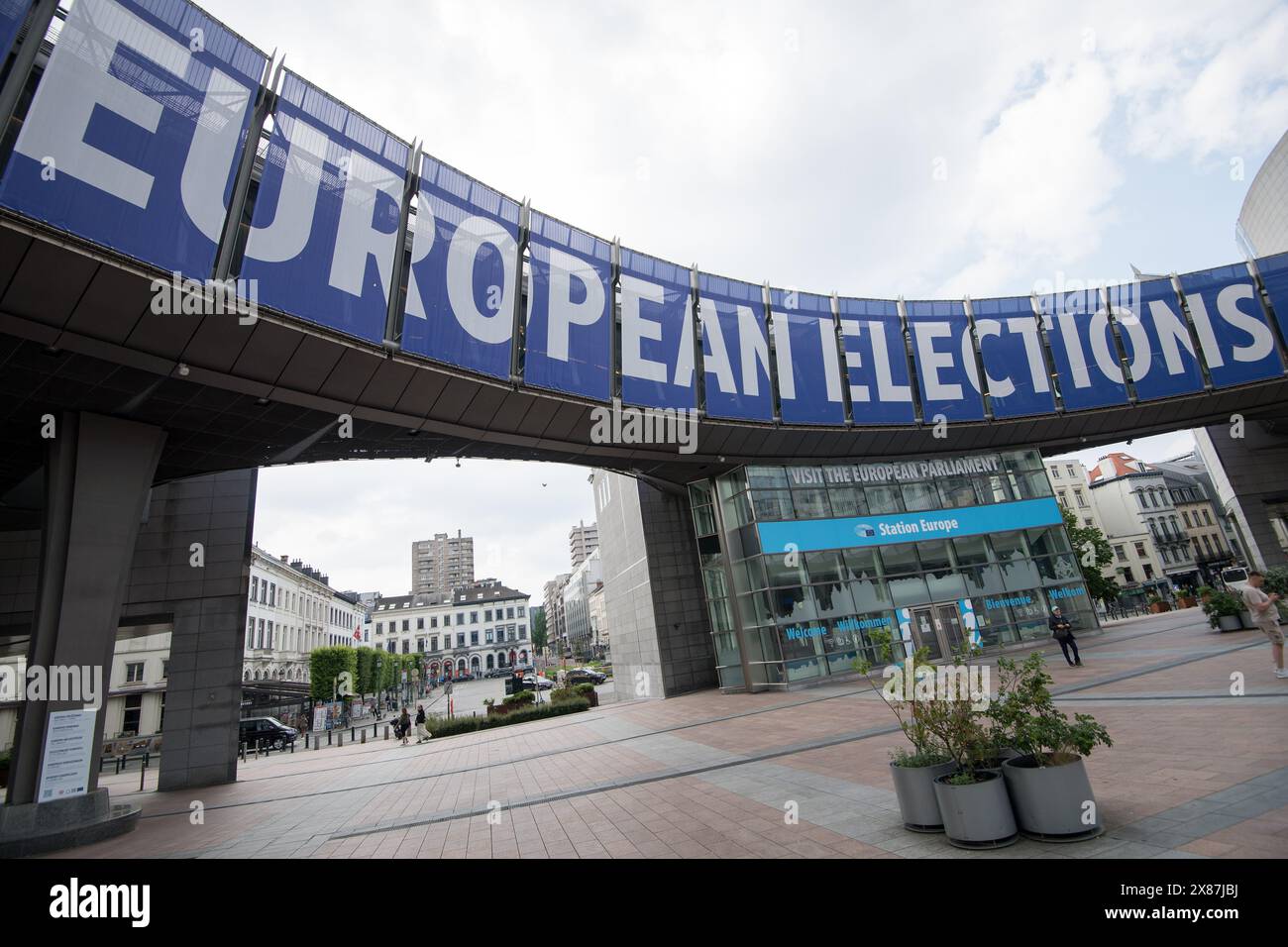 European elections 2024 Use your vote banner on Esplanade and Altiero ...