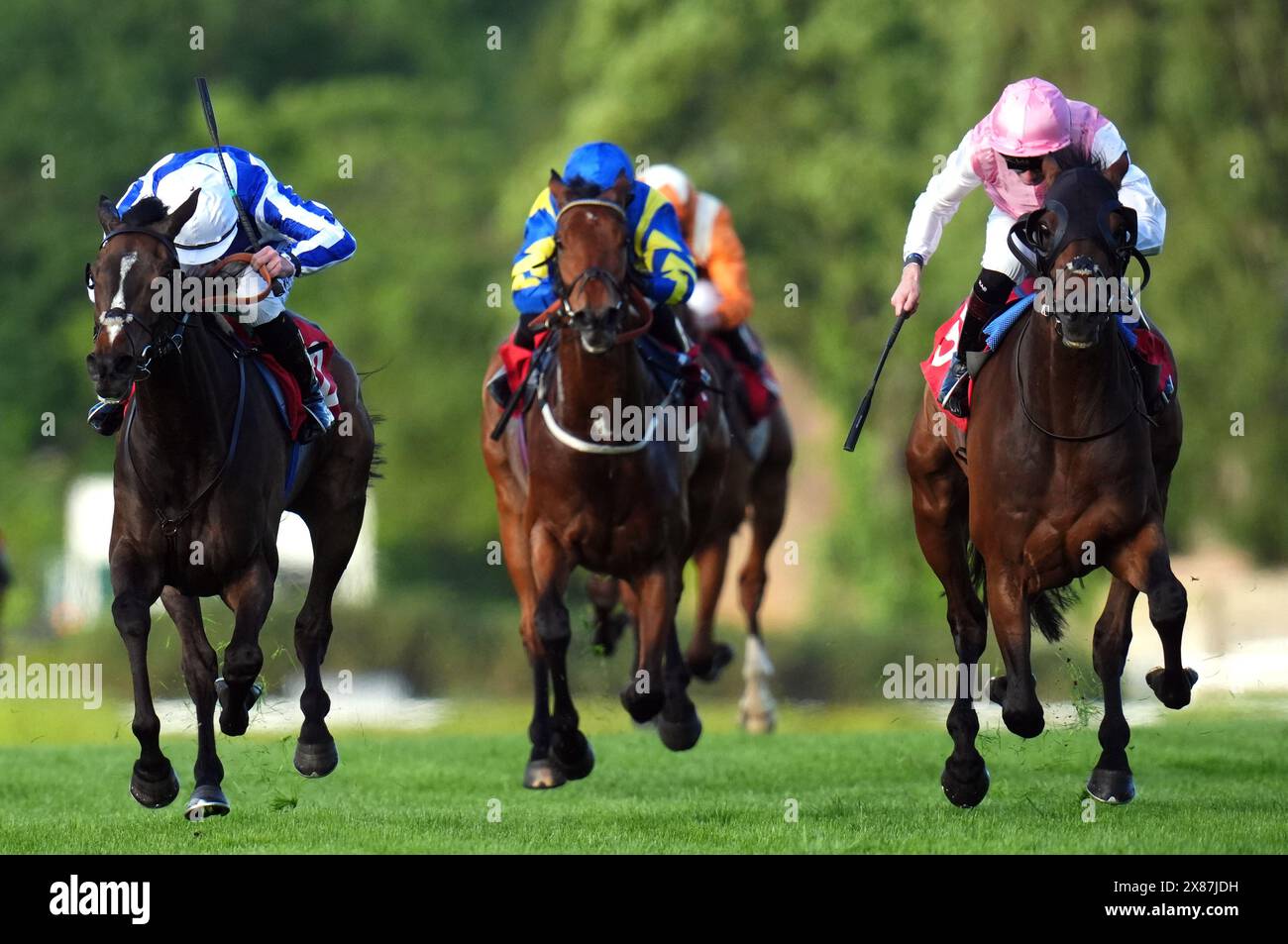Sweet William ridden by Robert Havlin (right) on their way to winning ...