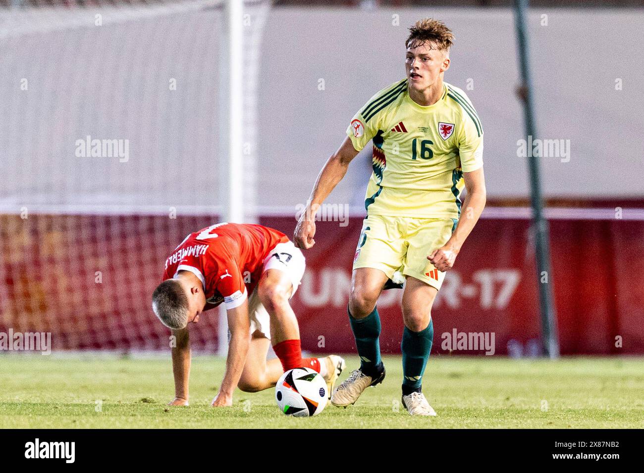 LARNACA, CYPRUS - 23RD MAY 2024: Charlie Walker-Smith in action. Cymru ...