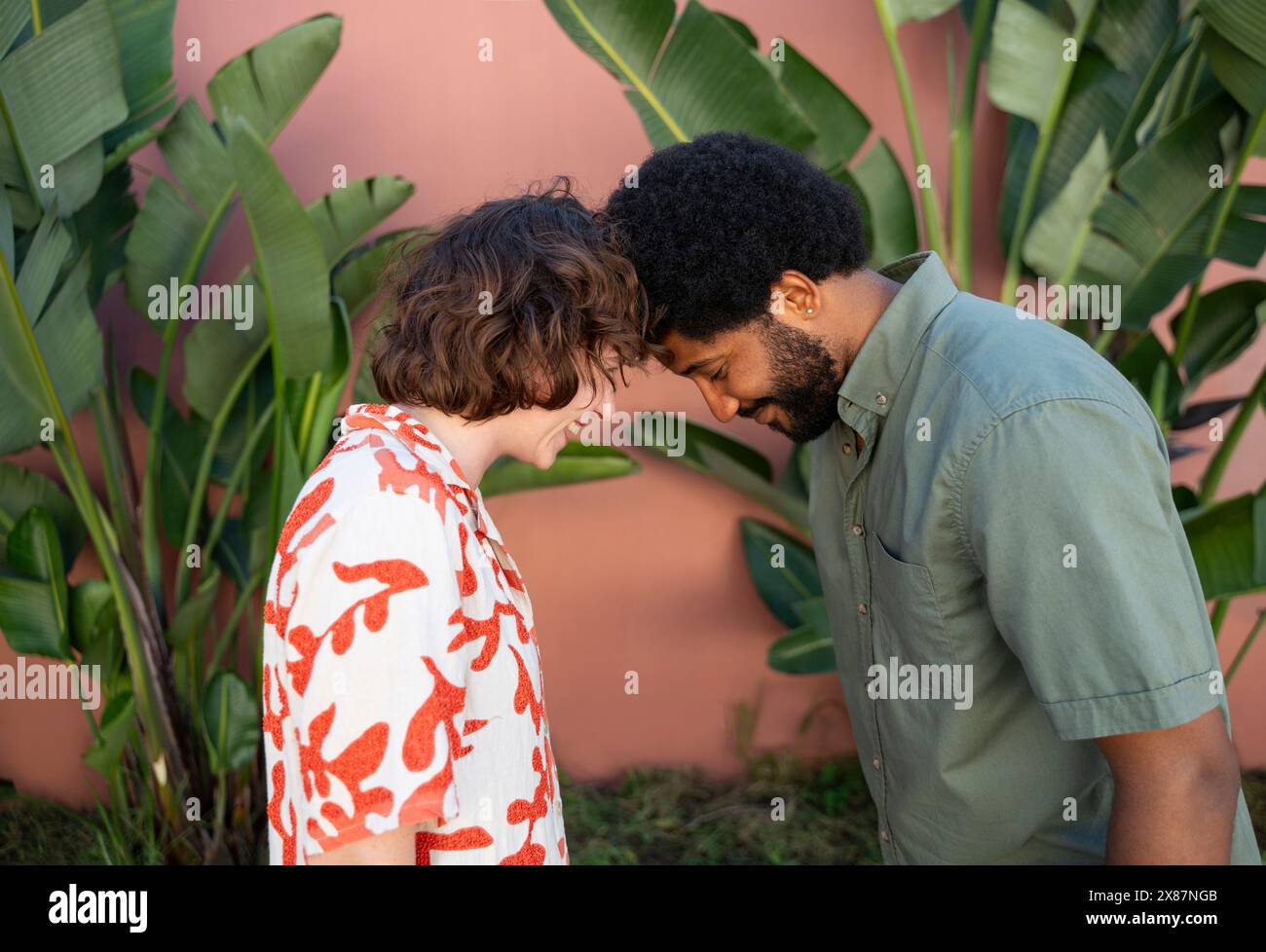 Women touching foreheads hi-res stock photography and images - Alamy