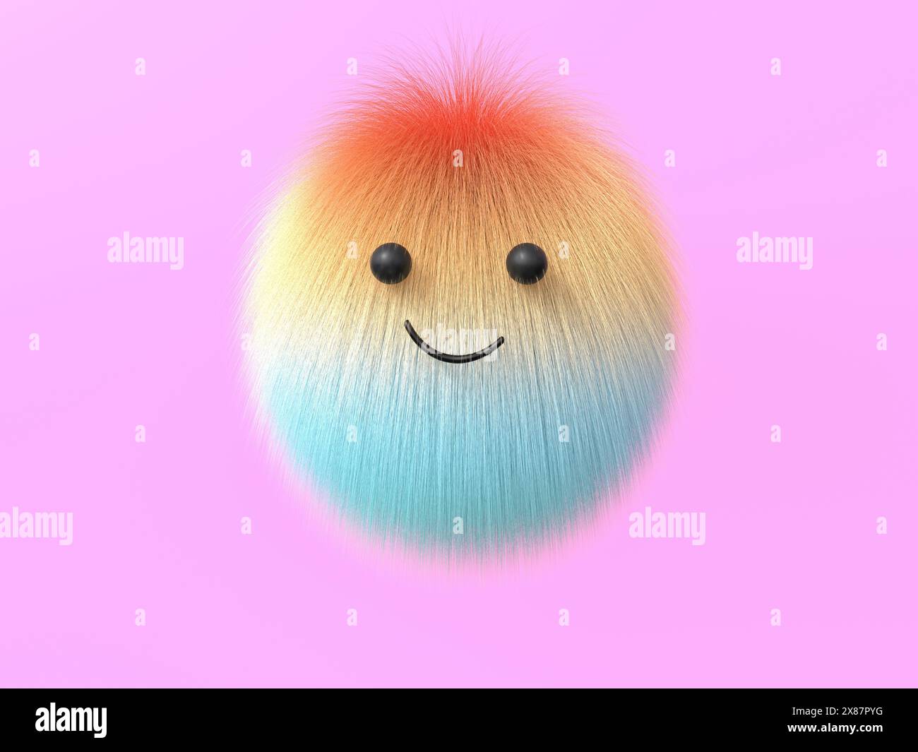 3D multi colored smiling emoji Stock Photo - Alamy