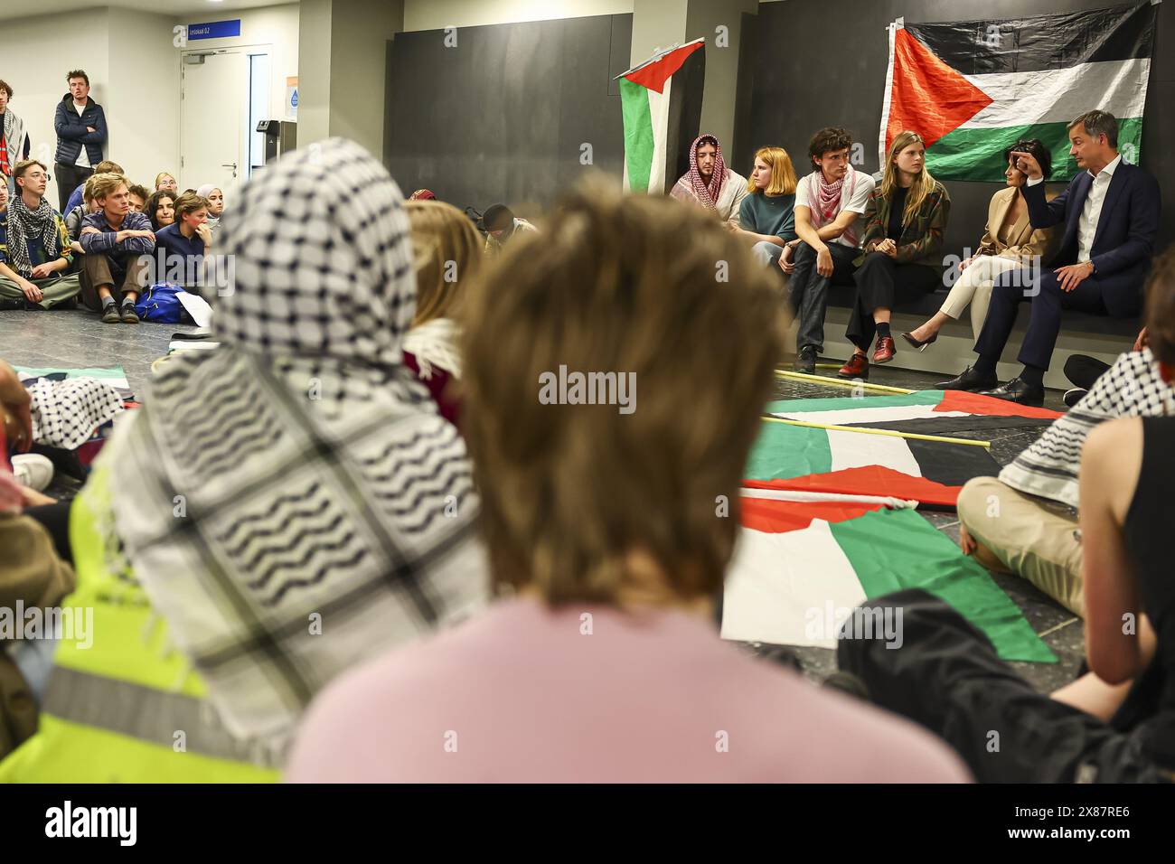 Gent, Belgium. 23rd May, 2024. Open Vld's Stephanie D'Hose and Prime ...