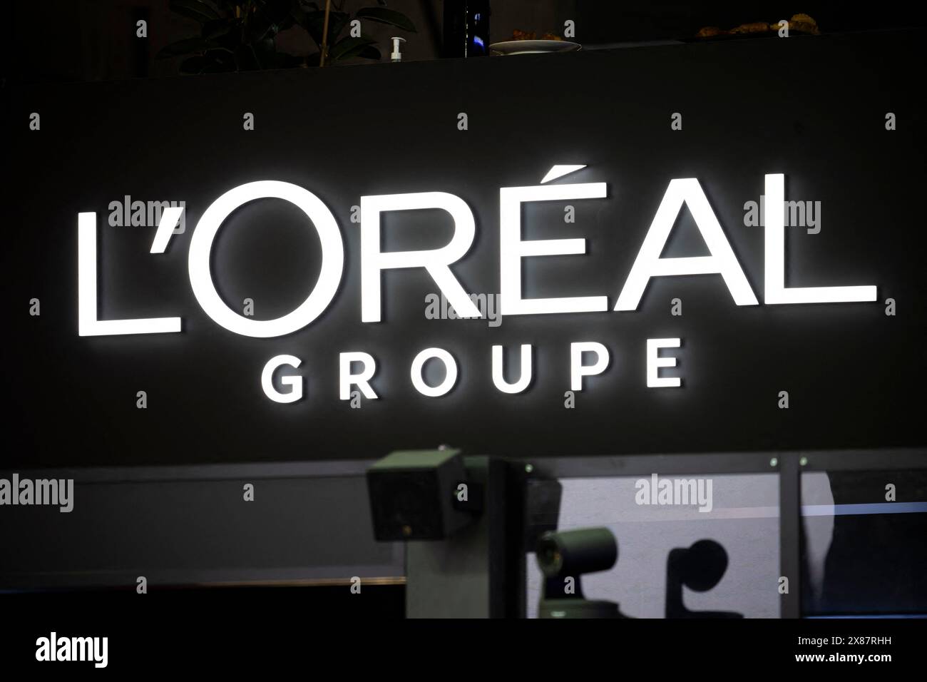 Paris, France. 23rd May, 2024. Logo L'Oreal Groupe during the 8th ...