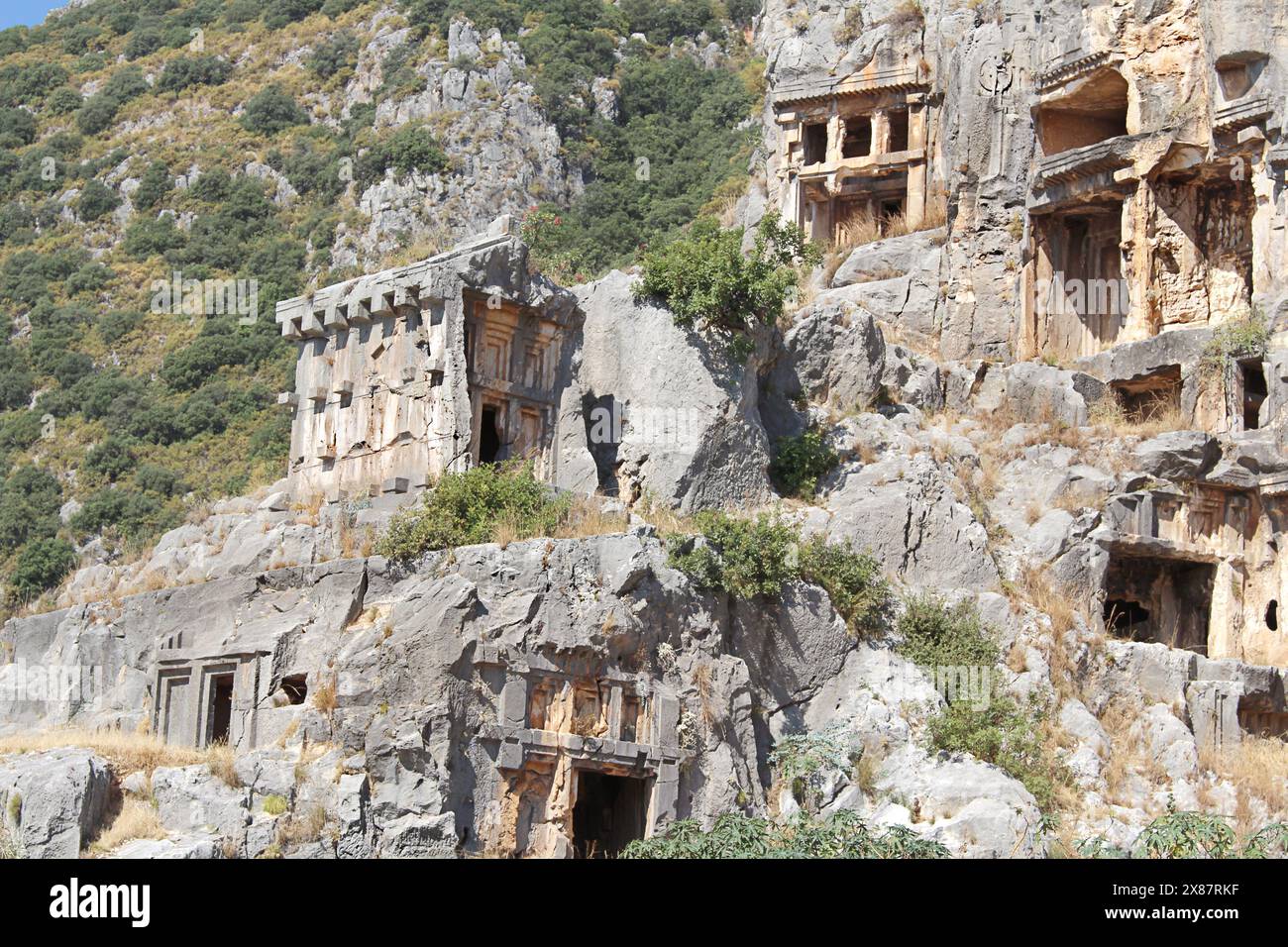 Rock carved tombs turkey hi-res stock photography and images - Alamy