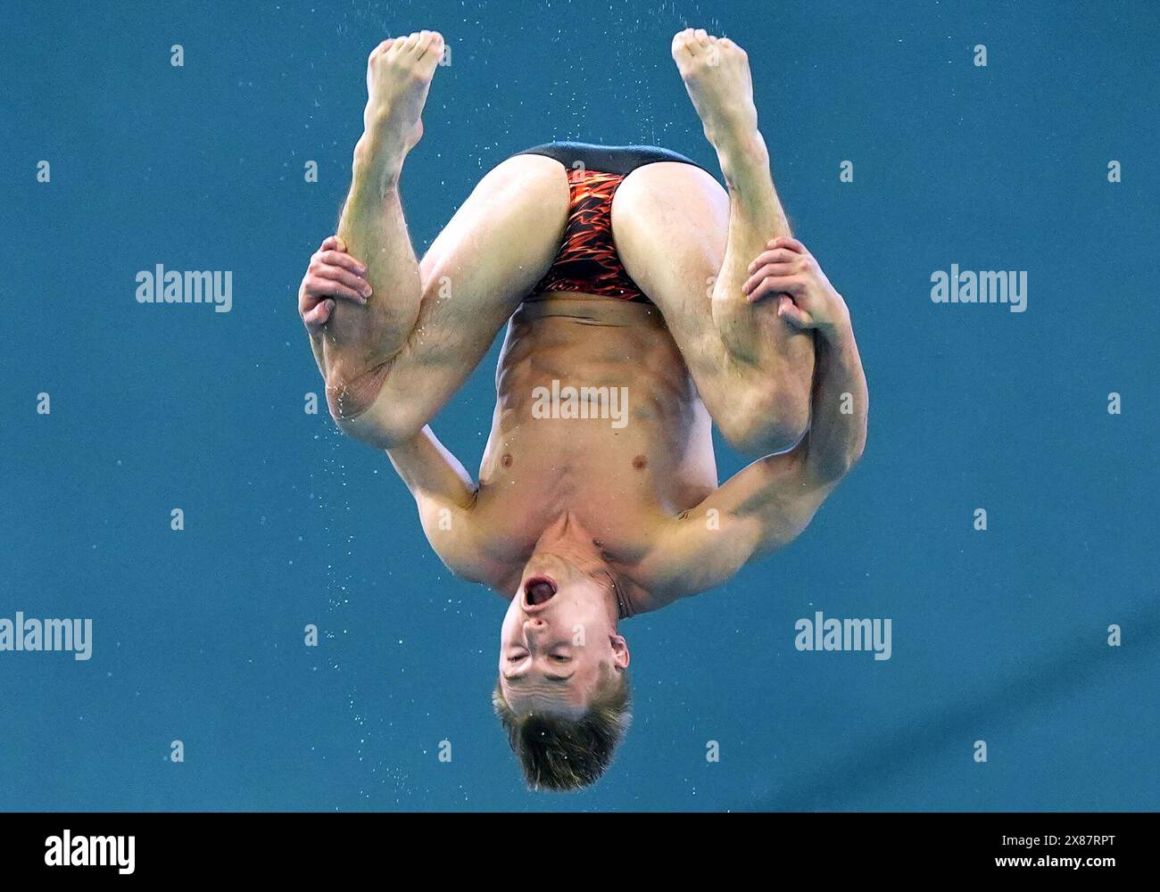 Jack Laugher in the Men's 3m Preliminary on day one of the 2024 Speedo ...