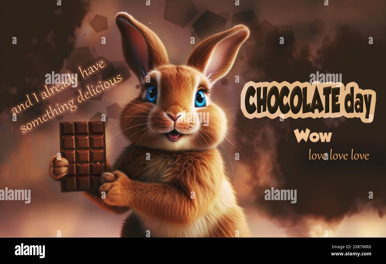 World Sweet and Dark Chocolate Day delicious day Stock Photo - Alamy