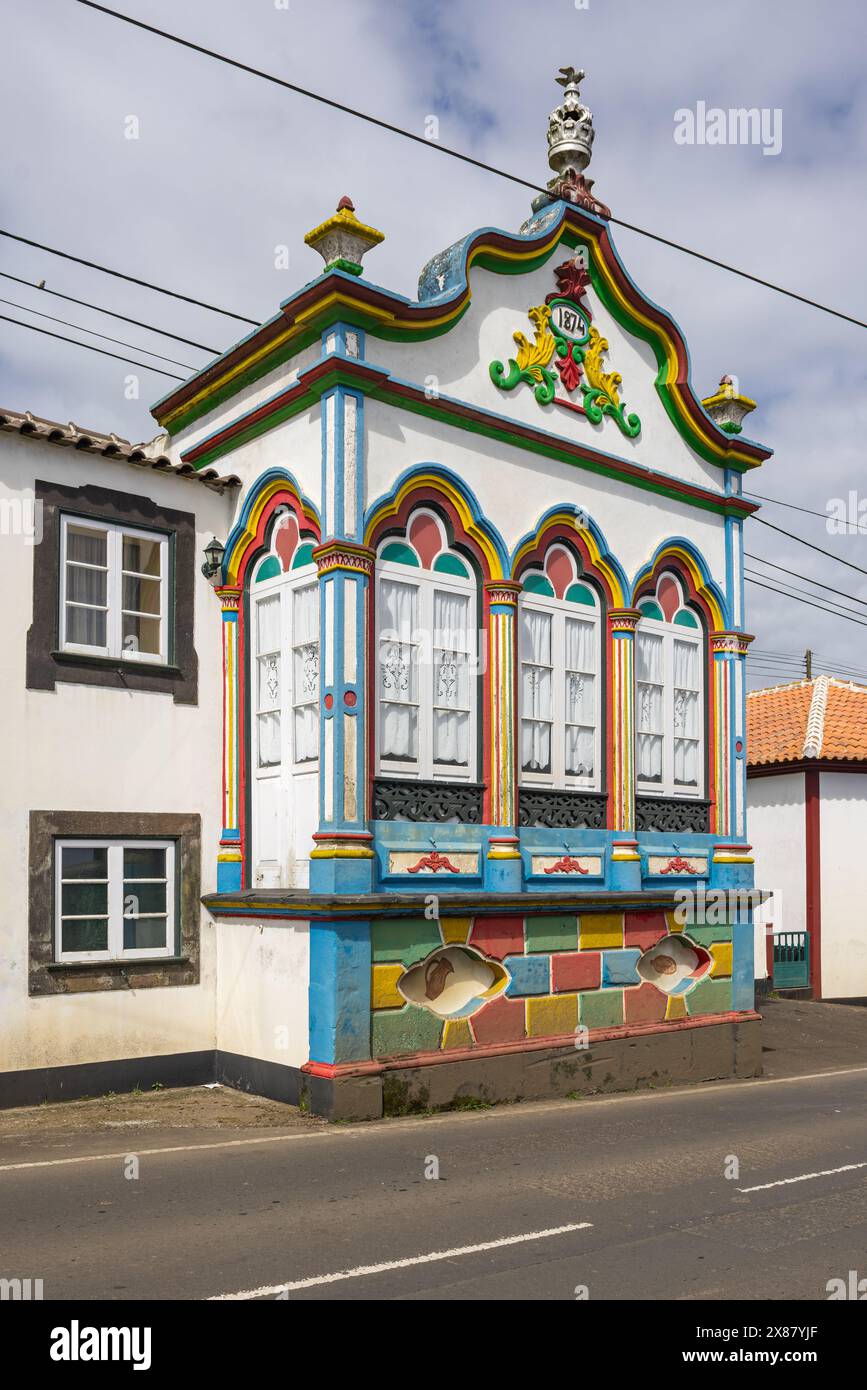 Porto Judeu, Terceira, Azores, Portugal. Temple of the Holy Spirit ...