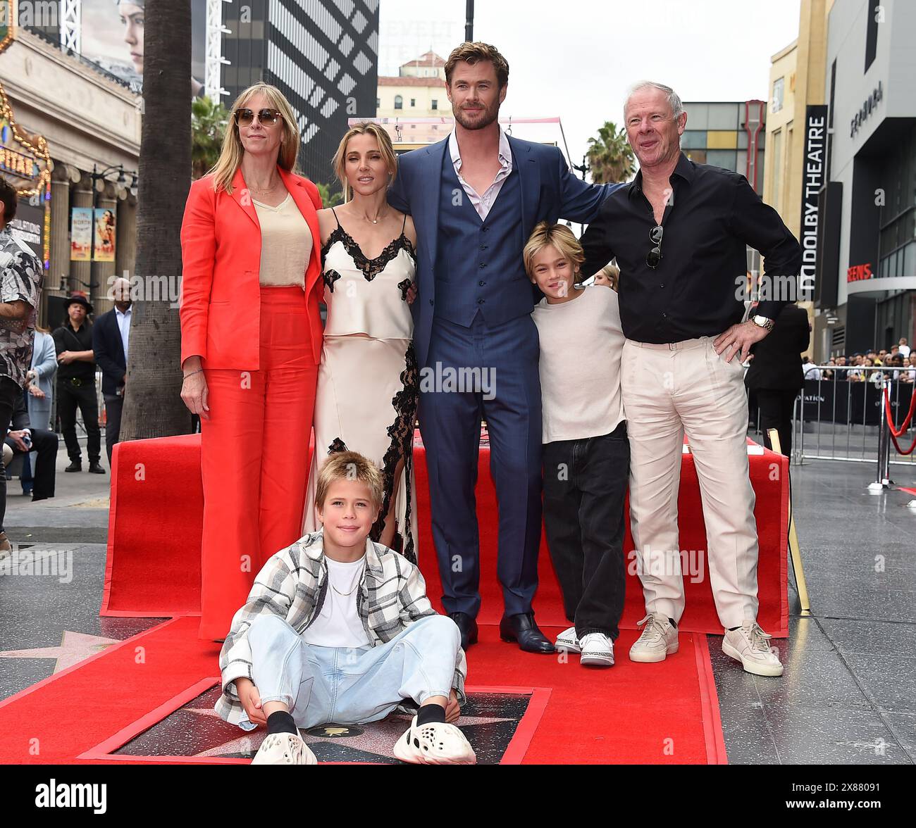 Hollywood, USA. 23rd May, 2024. Leonie Hemsworth, Elsa Pataky, Chris ...