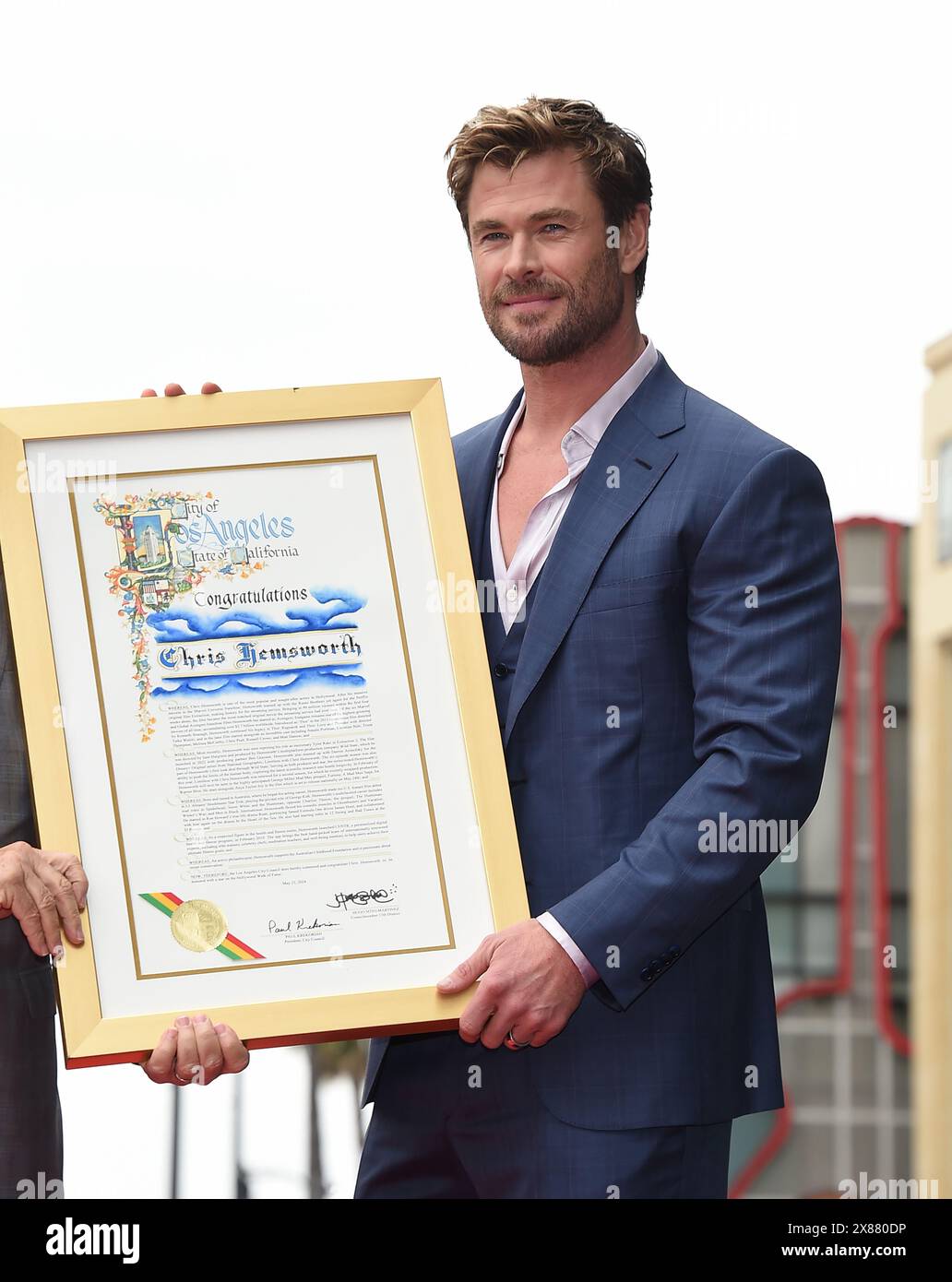 Hollywood, USA. 23rd May, 2024. Chris Hemsworth at Chris Hemsworth's ...