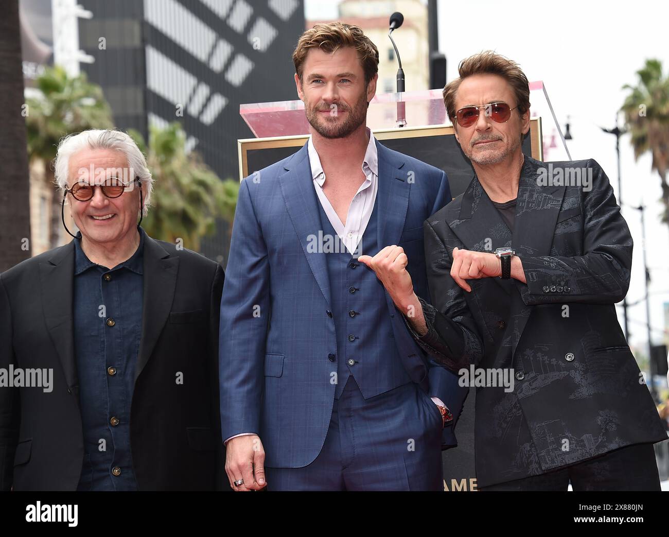 Hollywood, USA. 23rd May, 2024. George Miller, Chris Hemsworth and ...