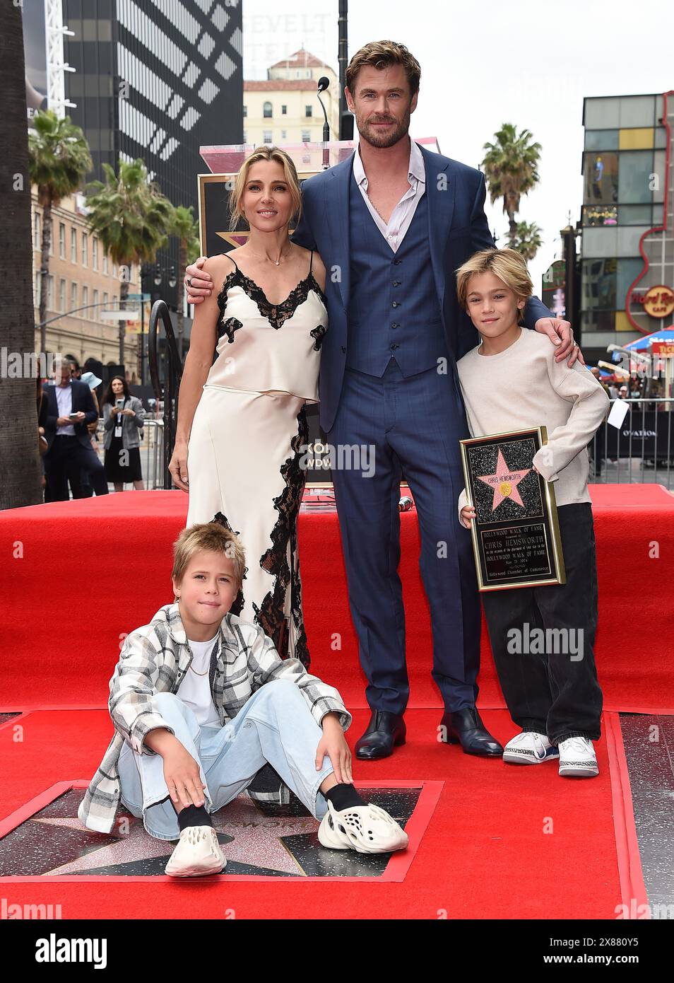 Hollywood, USA. 23rd May, 2024. Elsa Pataky, Tristan Hemsworth, Sasha ...