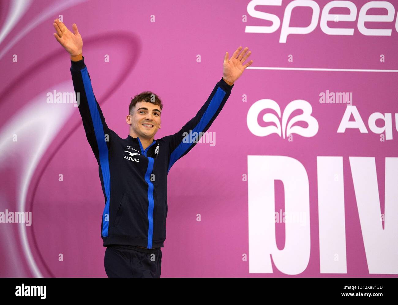 Ross Haslam ahead of the Men's 3m Preliminary on day one of the 2024 ...