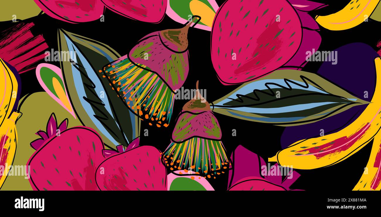 Vector seamless overlapping pattern Stock Vector Image & Art - Alamy