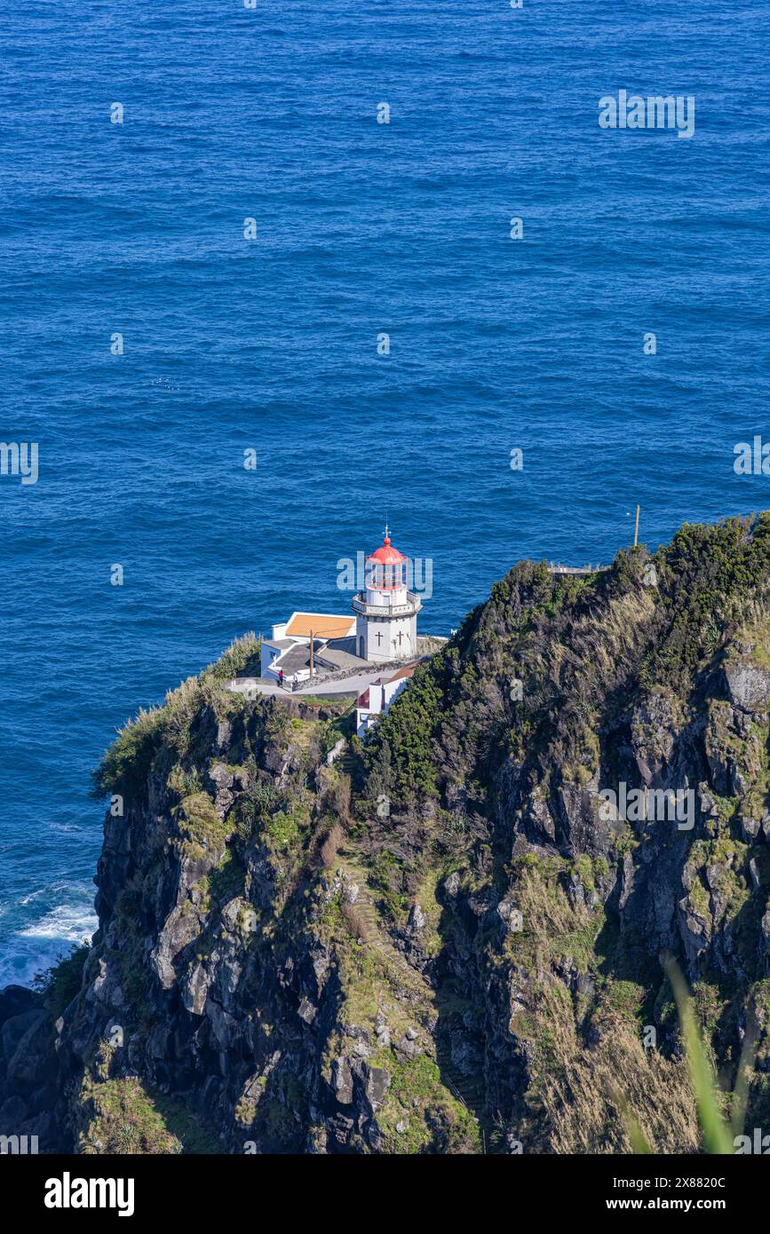 Nordeste, Sao Miguel, Azores, Portugal. The Arnel Point Lighthouse on ...