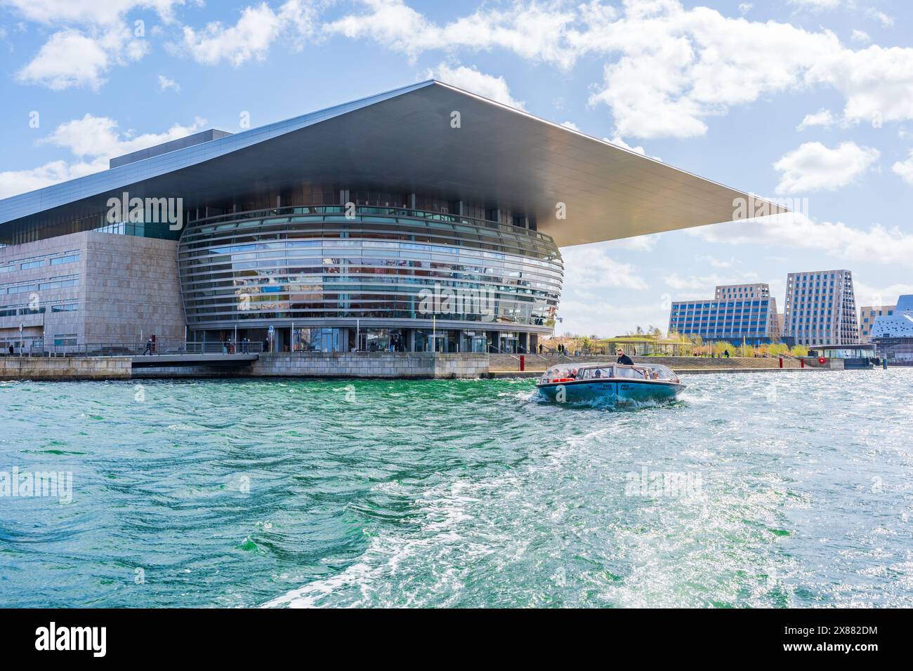 COPENHAGEN, DENMARK - APRIL 14, 2024: The famous Copenhagen Opera House ...