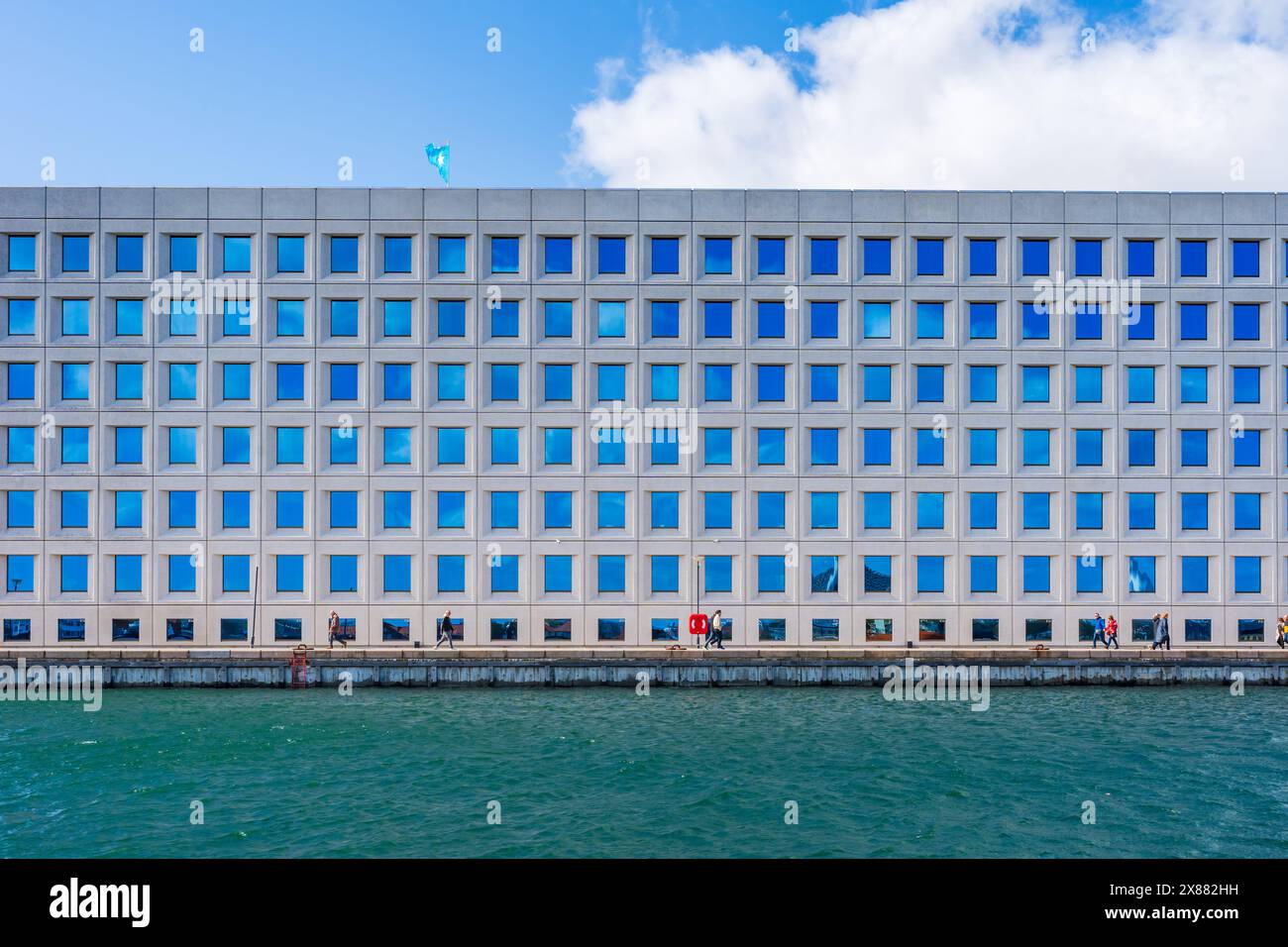 COPENHAGEN, DENMARK - APRIL 14, 2024: Headquarters of Danish business ...