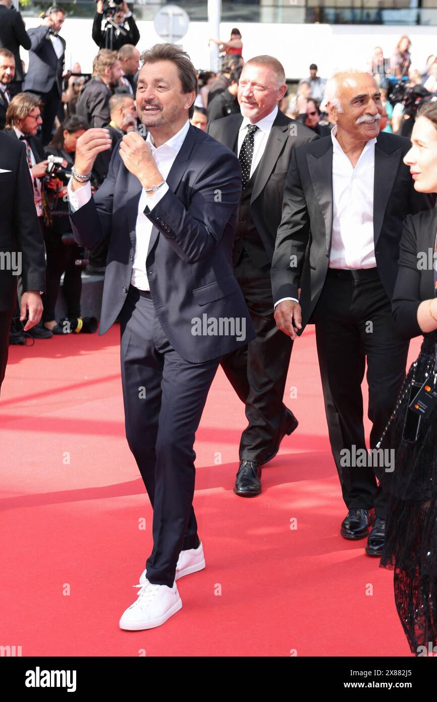 Cannes, France. 23rd May, 2024. Boris Becker, Henri Leconte, Mansour ...