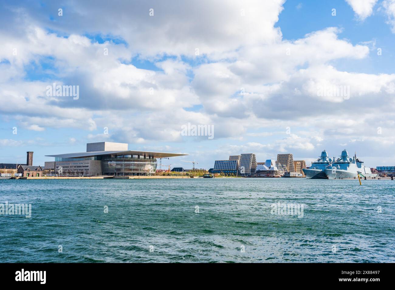 COPENHAGEN, DENMARK - APRIL 14, 2024: The famous Copenhagen Opera House ...