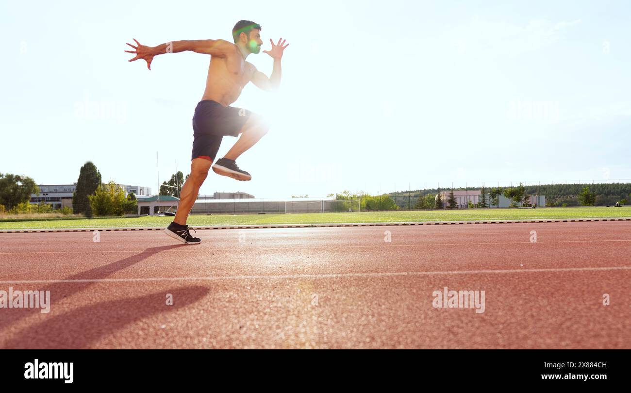 An athlete who long jumps and jumps high Stock Photo - Alamy