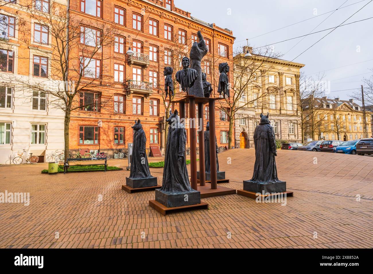 COPENHAGEN, DENMARK - APRIL 15, 2024: "Stop Q-Park" by Danish sculptor ...