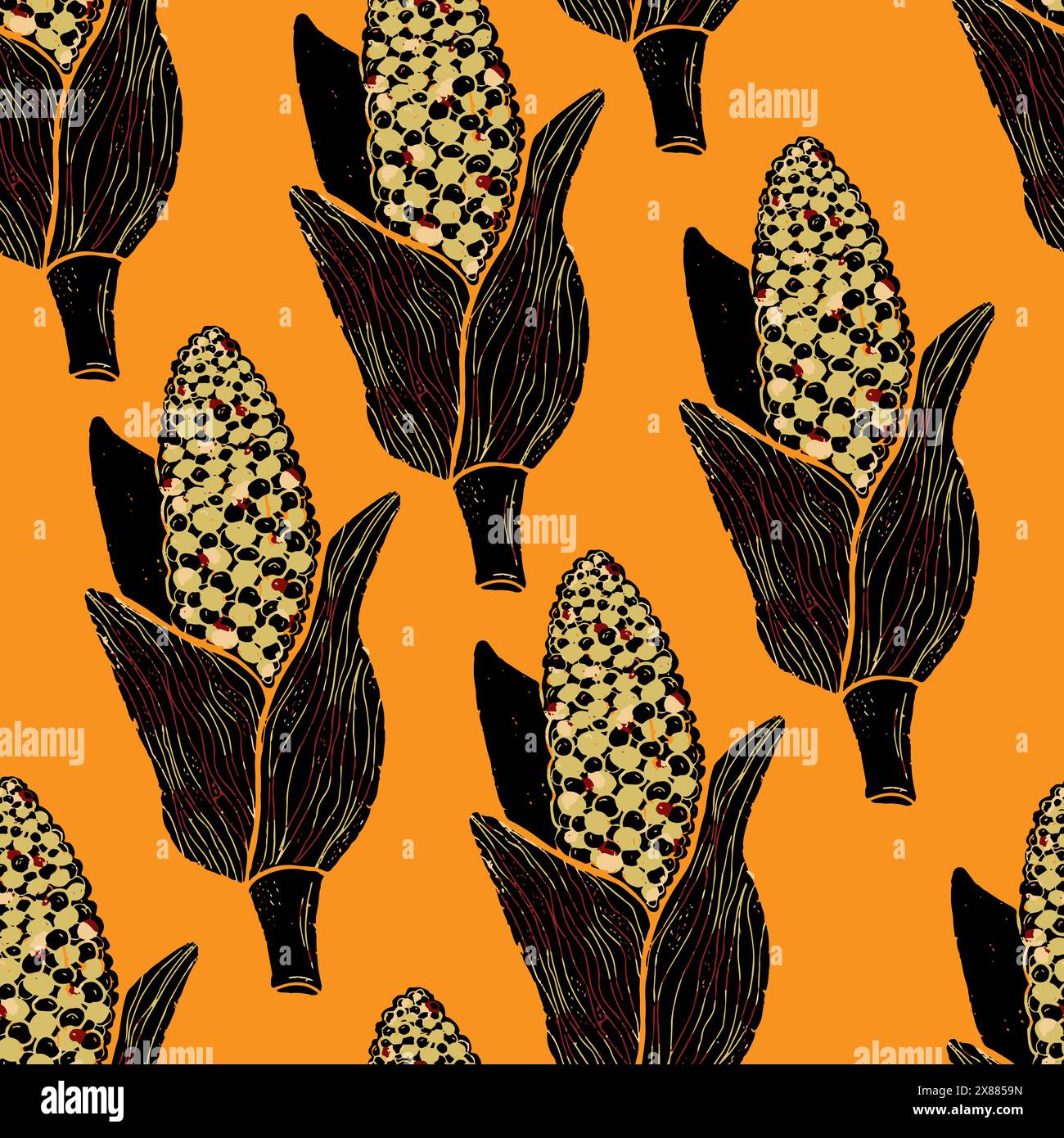 Vector seamless overlapping pattern Stock Vector Image & Art - Alamy