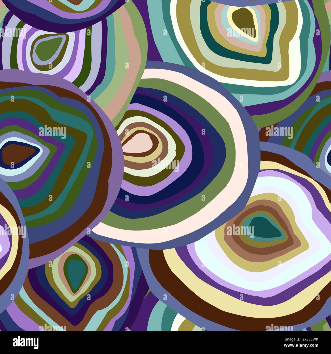 Vector seamless overlapping pattern Stock Vector Image & Art - Alamy