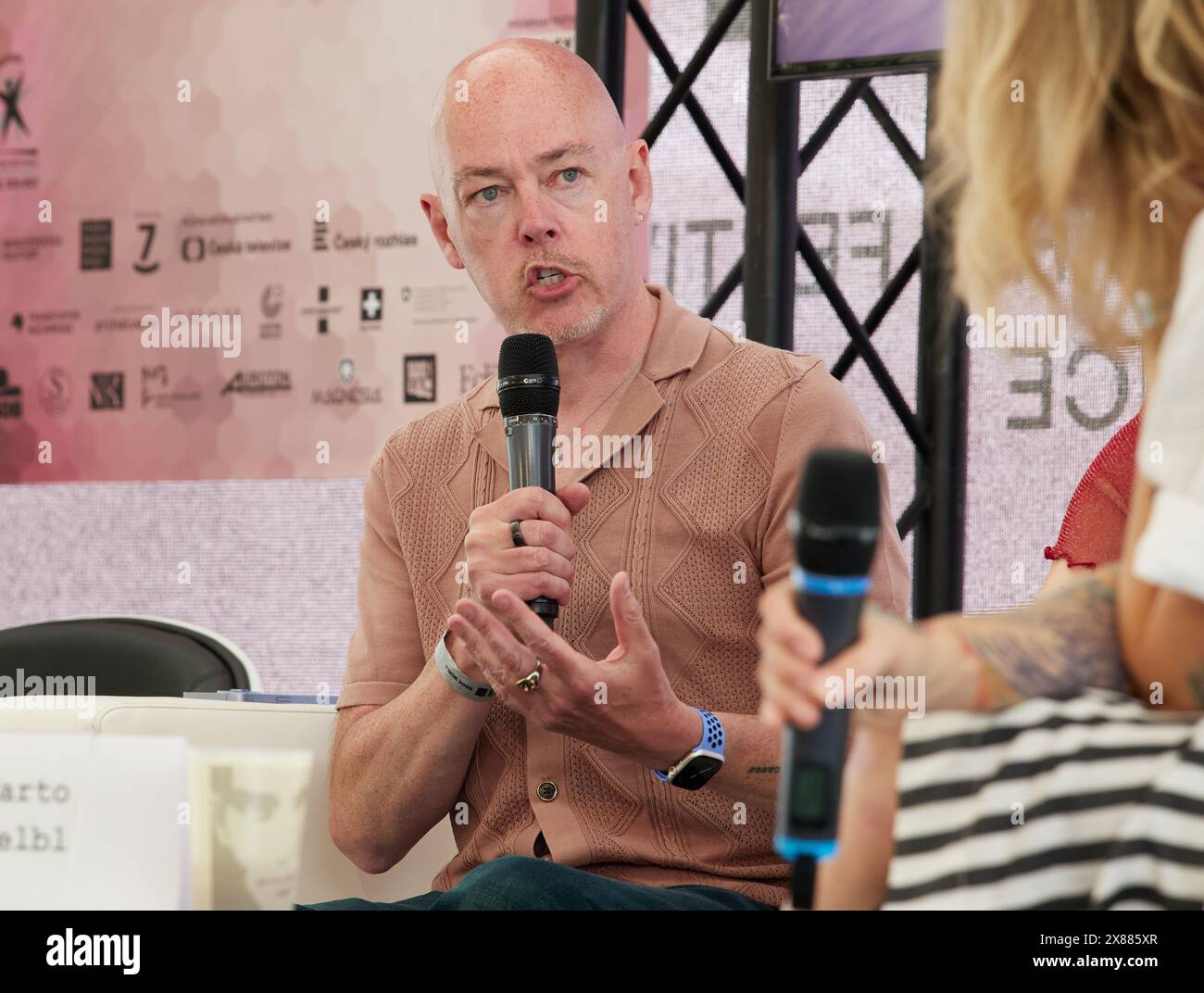 Irish writer John Boyne at the 29th Book World Prague international ...