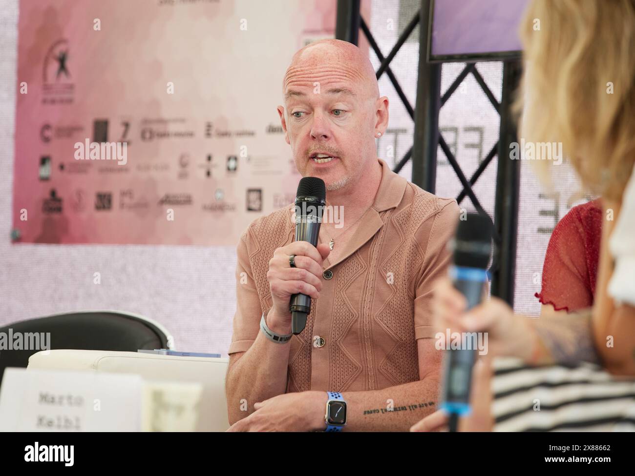 Irish writer John Boyne at the 29th Book World Prague international ...
