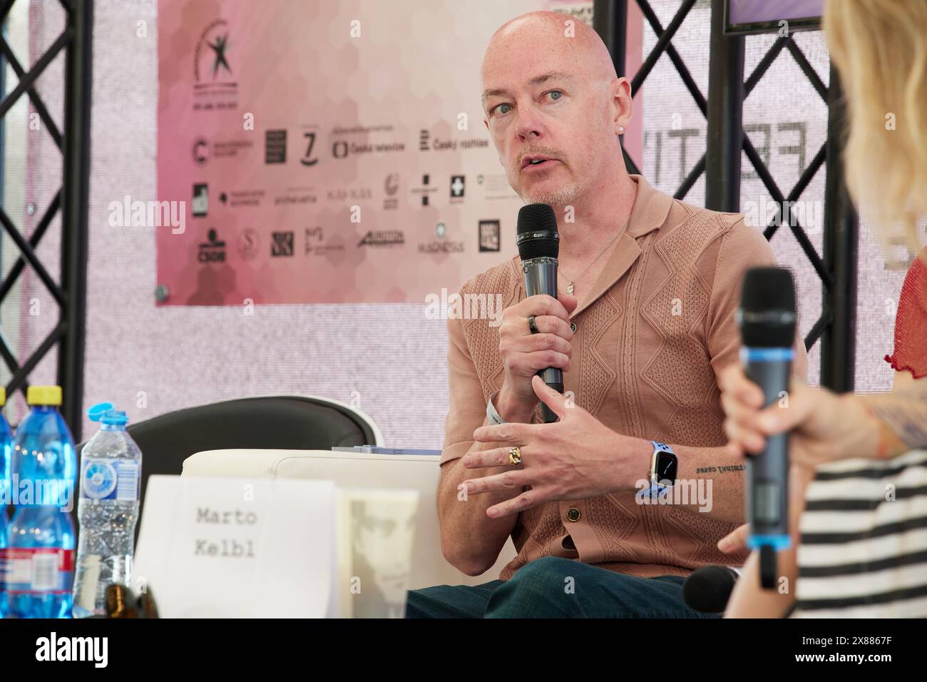 Irish writer John Boyne at the 29th Book World Prague international ...