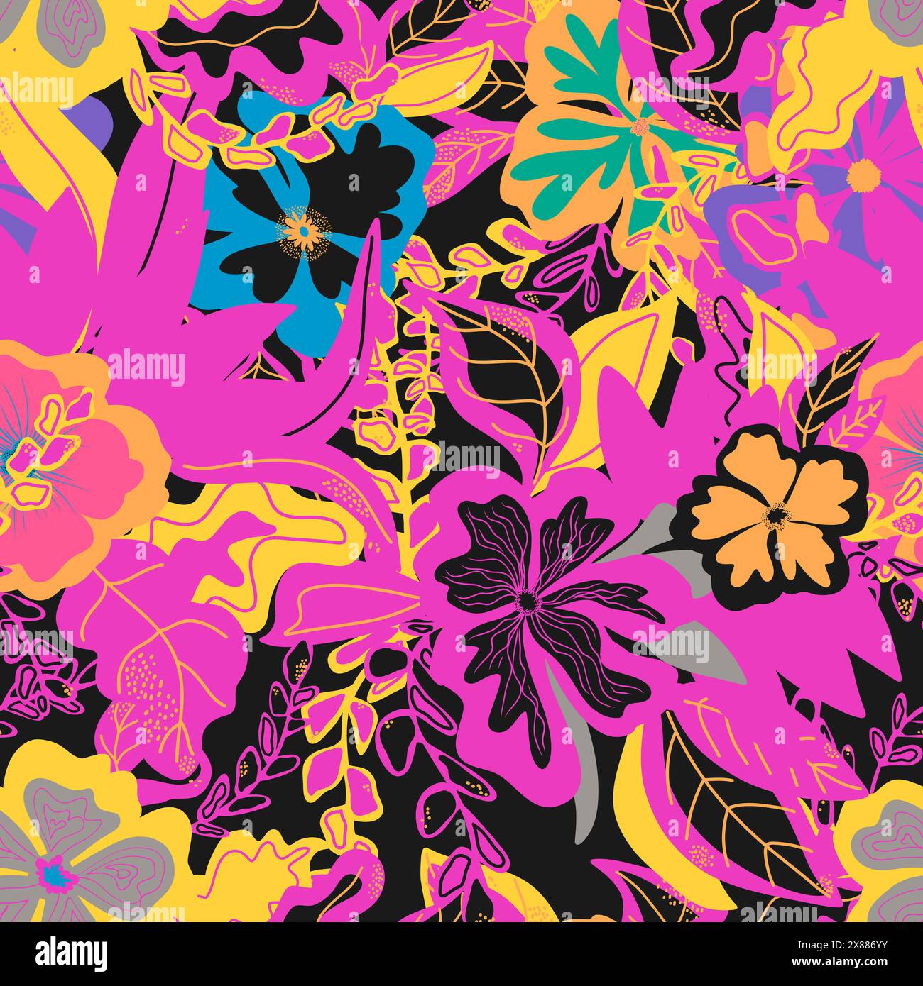 Vector seamless overlapping pattern Stock Vector Image & Art - Alamy