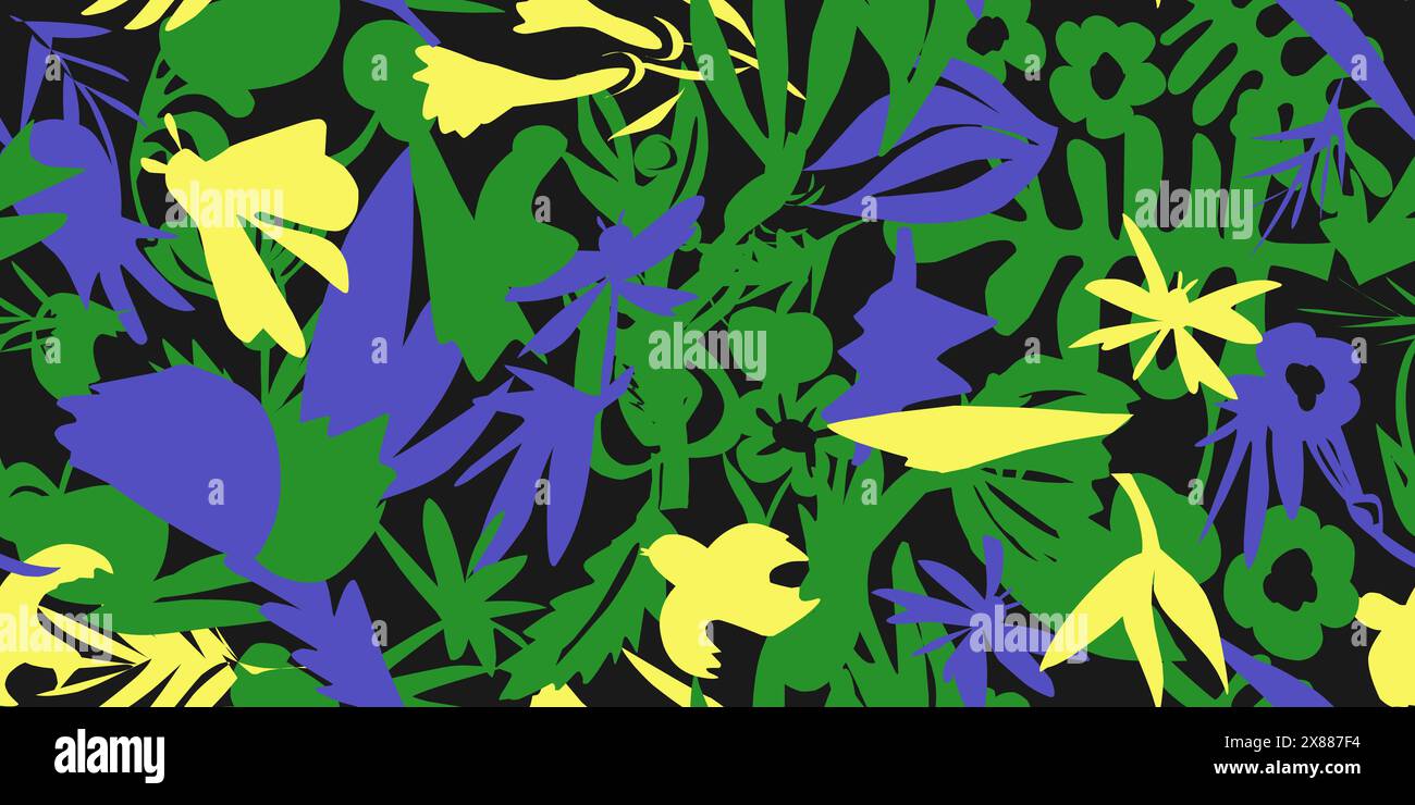Vector seamless overlapping pattern Stock Vector Image & Art - Alamy