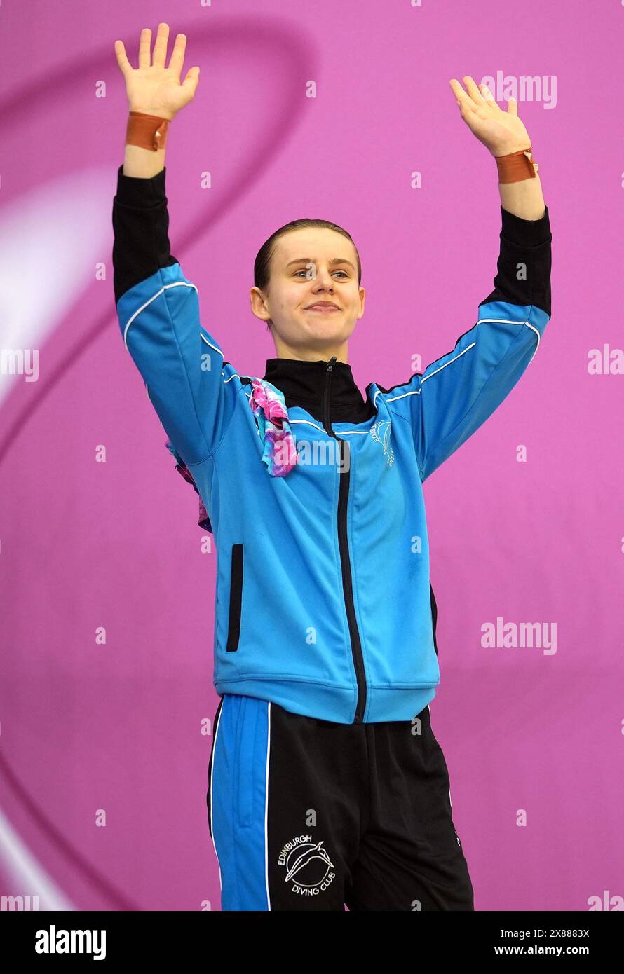 Ellen Gillespie ahead of the Women's Platform premliminary on day one ...