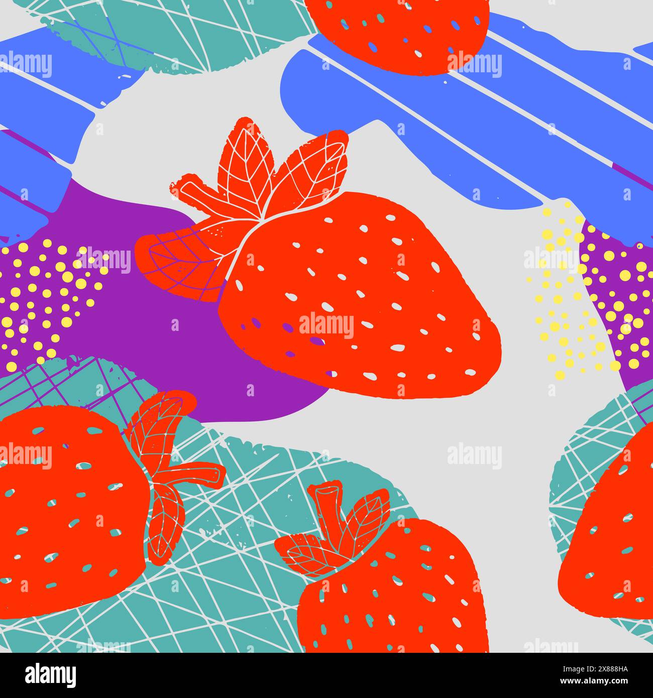 Vector seamless overlapping pattern Stock Vector Image & Art - Alamy