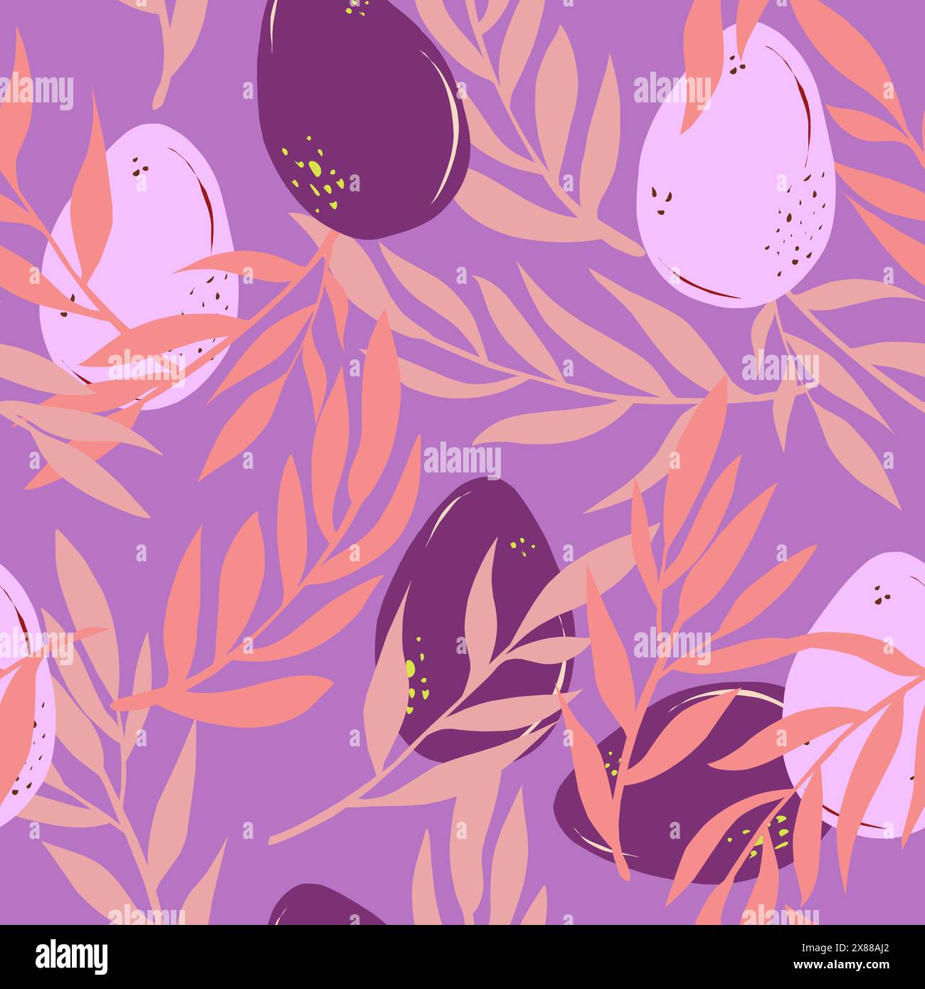 Vector seamless overlapping pattern Stock Vector Image & Art - Alamy