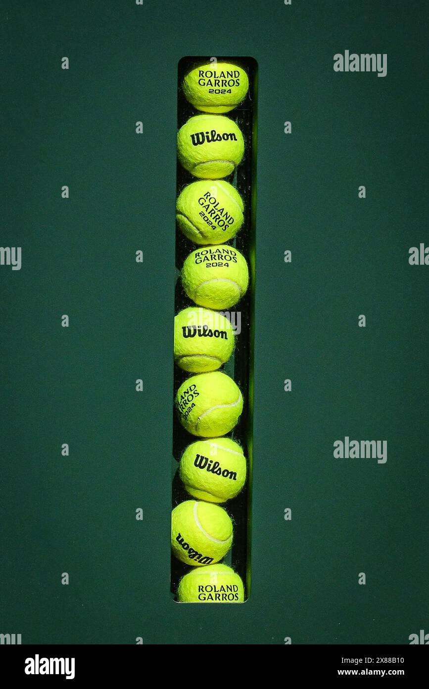 Paris, France. 20th May, 2024. Illustration of the official balls ...