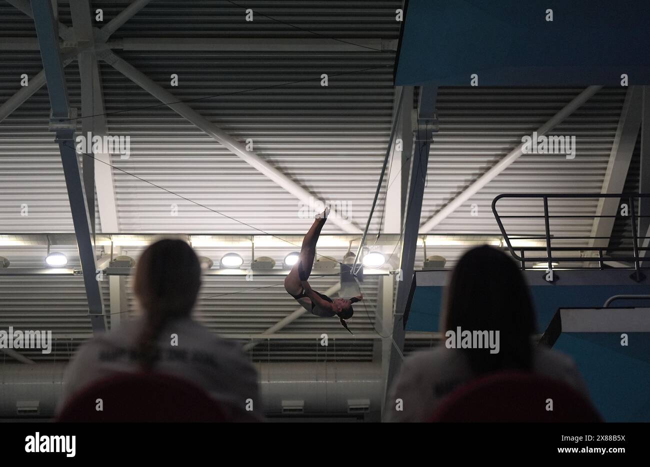 Lois Toulson in the Women's Platform preliminary on day one of the 2024 ...