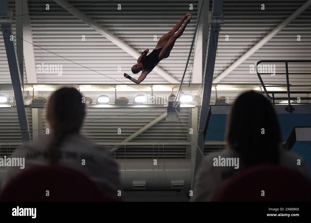 Lois Toulson in the Women's Platform preliminary on day one of the 2024 ...