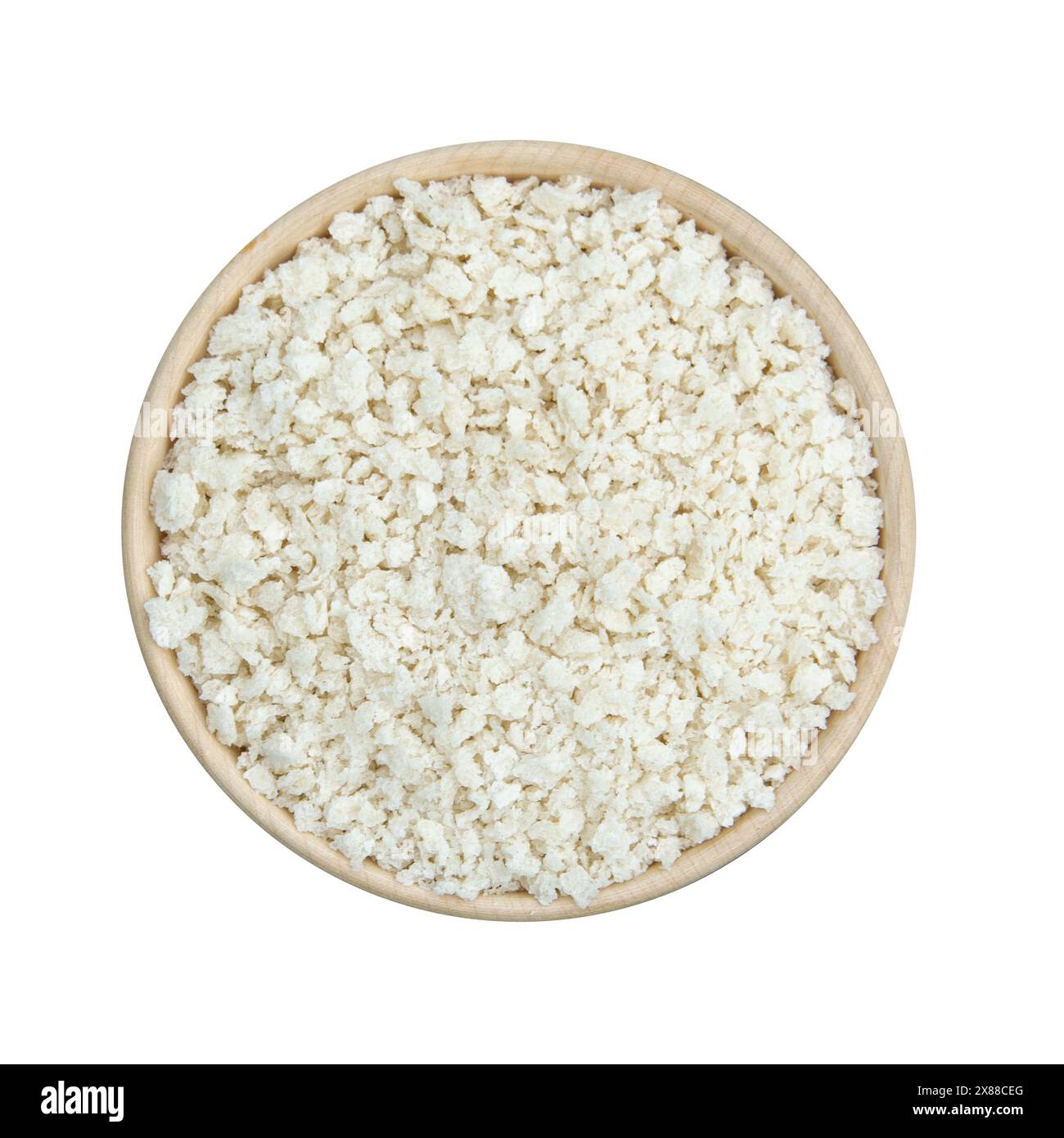 japanese bread crumbs in a bowl on a white background Stock Photo - Alamy