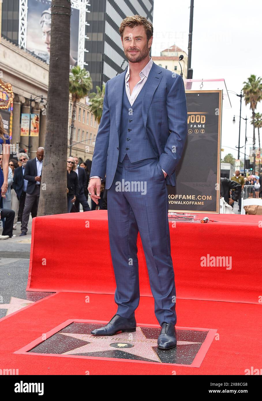 Hollywood, USA. 23rd May, 2024. Chris Hemsworth at his Hollywood Walk ...