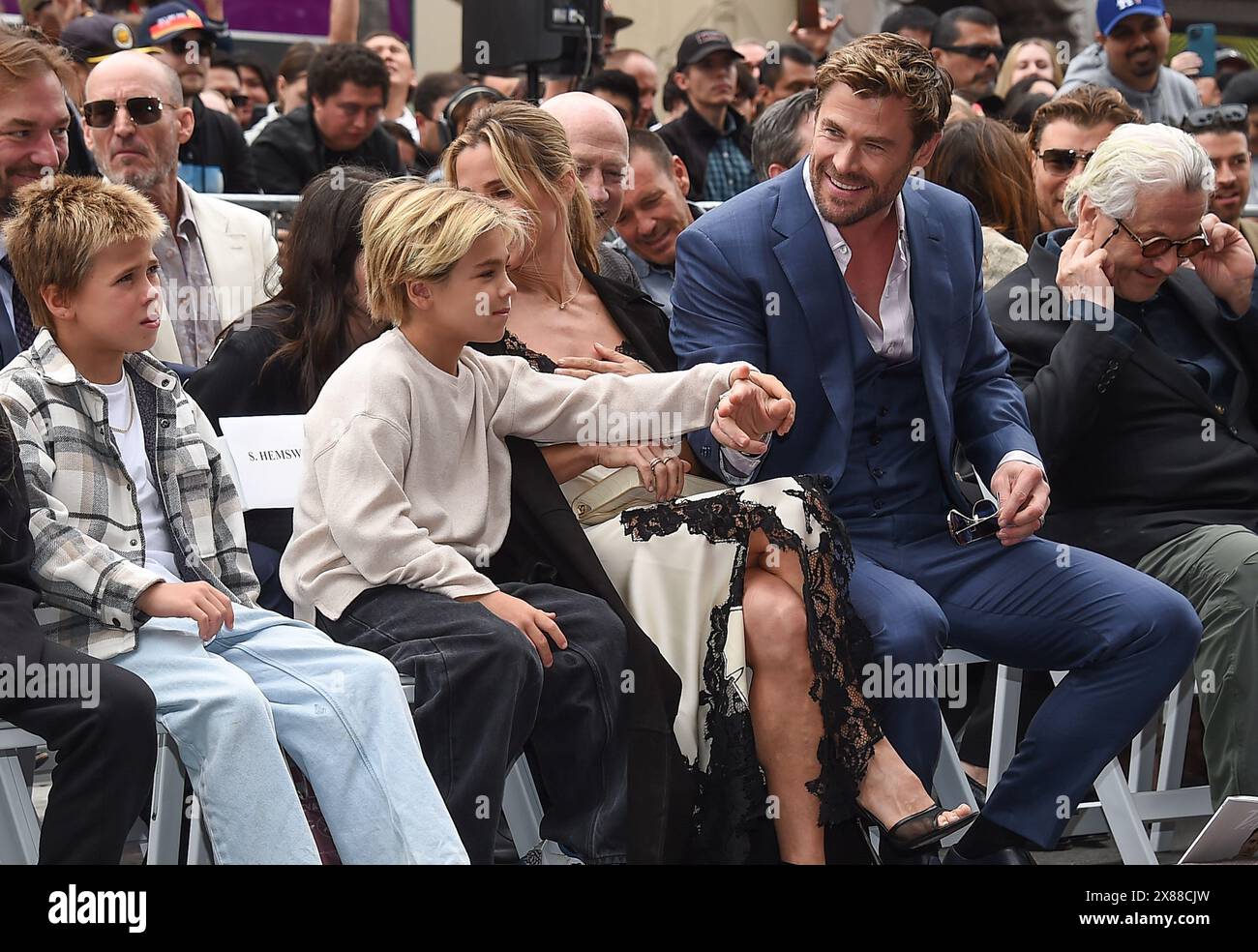 Hollywood, USA. 23rd May, 2024. India Rose Hemsworth, Tristan Hemsworth ...