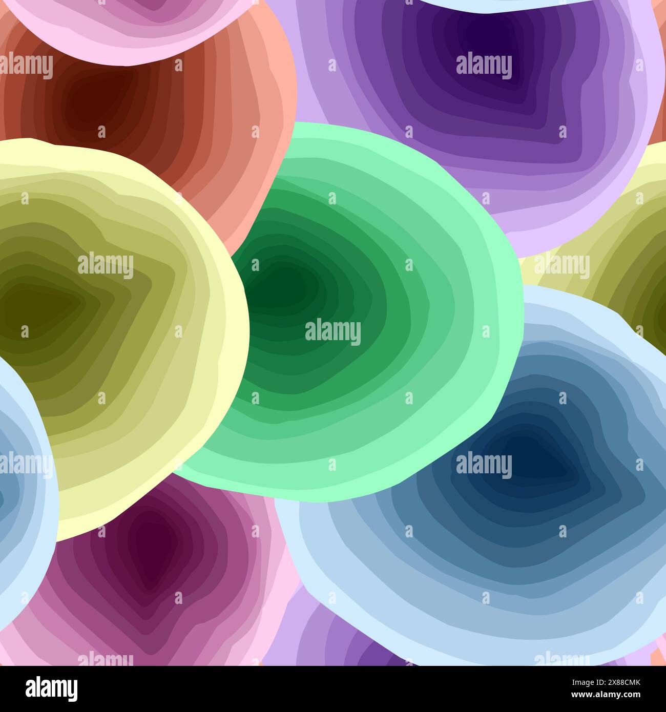 Vector seamless overlapping pattern Stock Vector Image & Art - Alamy