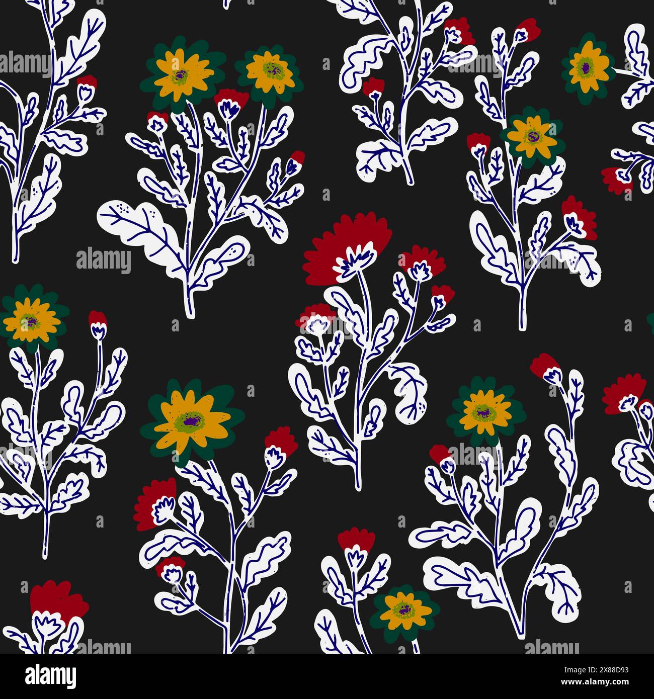 Vector seamless overlapping pattern Stock Vector Image & Art - Alamy