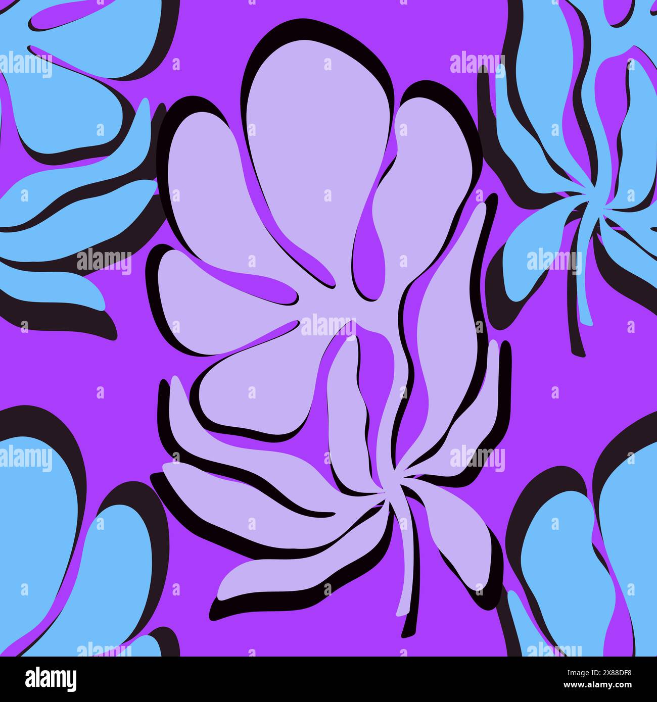 Vector seamless overlapping pattern Stock Vector Image & Art - Alamy