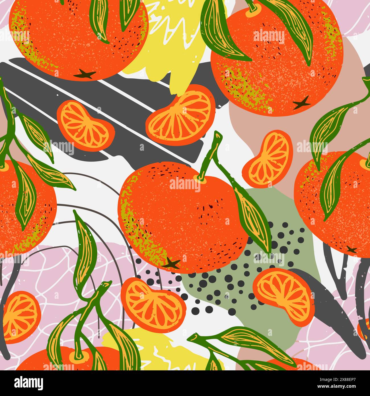 Vector seamless overlapping pattern Stock Vector Image & Art - Alamy