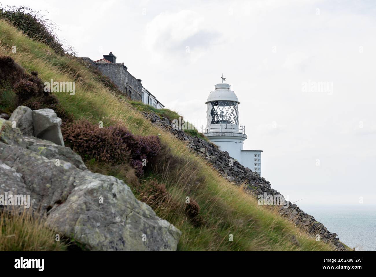 Photo of the Foreland lighthouse at Foreland Point on the north Devon ...