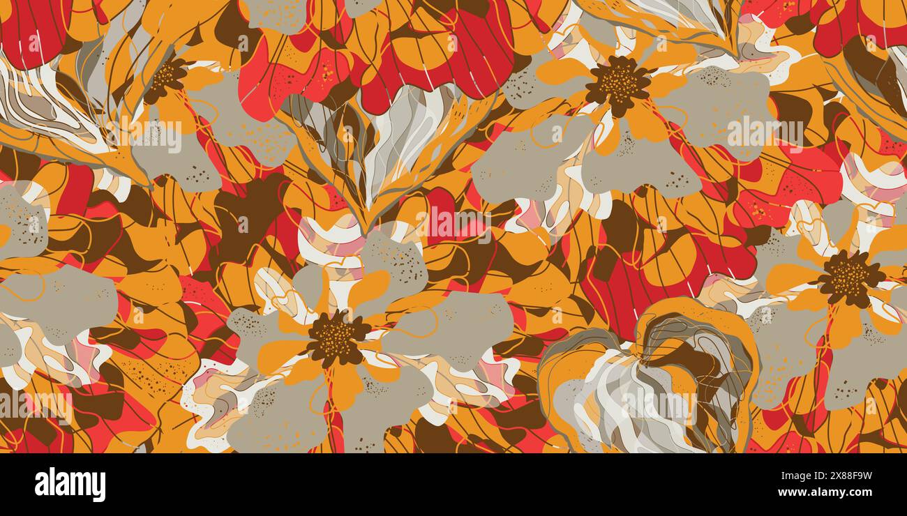 Vector seamless overlapping pattern Stock Vector Image & Art - Alamy