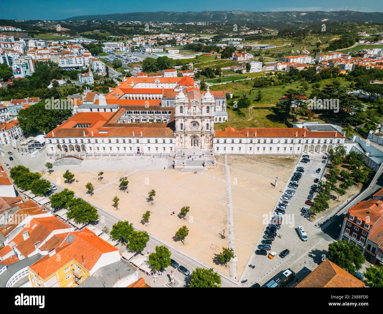 Birds eye view alcobaça monastery hi-res stock photography and images ...