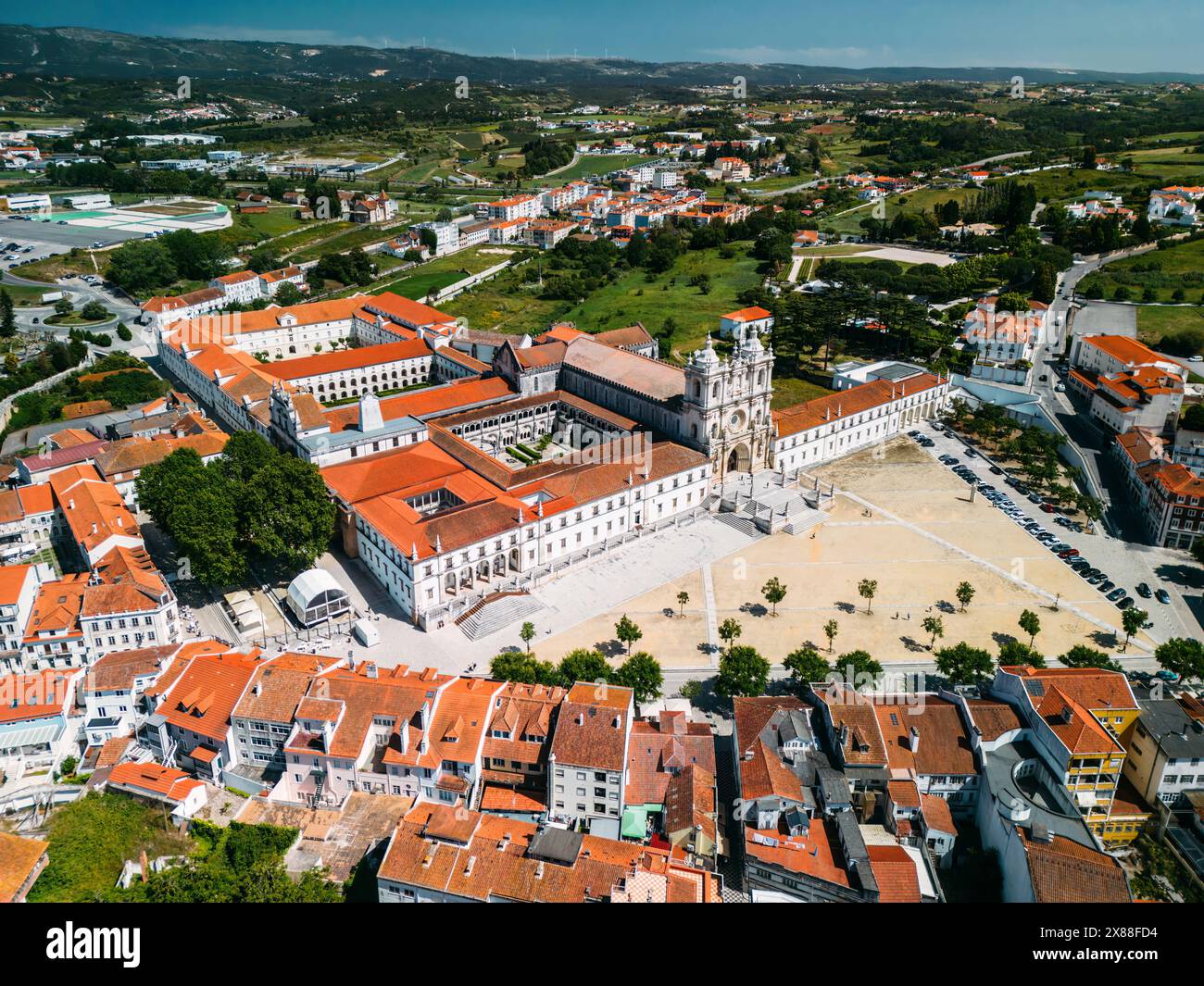 Birds eye view alcobaça monastery hi-res stock photography and images ...